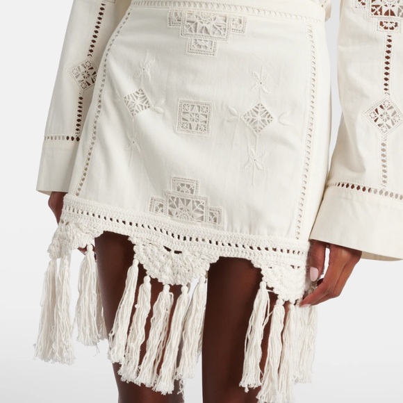 Isabel Marant | Skirts | Isabel Marant Cream Crochet Mini Skirt | Poshmark